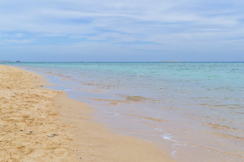 Calm Beautiful Tropical Beach. on the Red Sea. Stock Photo - Image of ...