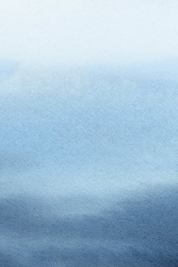 Calm Blue Ocean in Water Color Banner Stock Illustration - Illustration ...