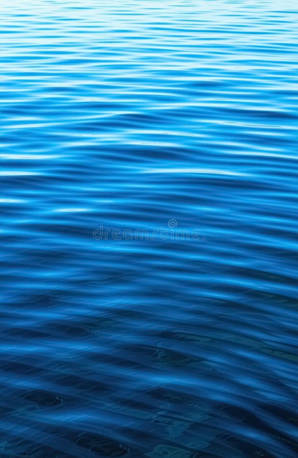 Calm Blue Ocean Waves Ripple Across the Surface in Sunlight. AI ...