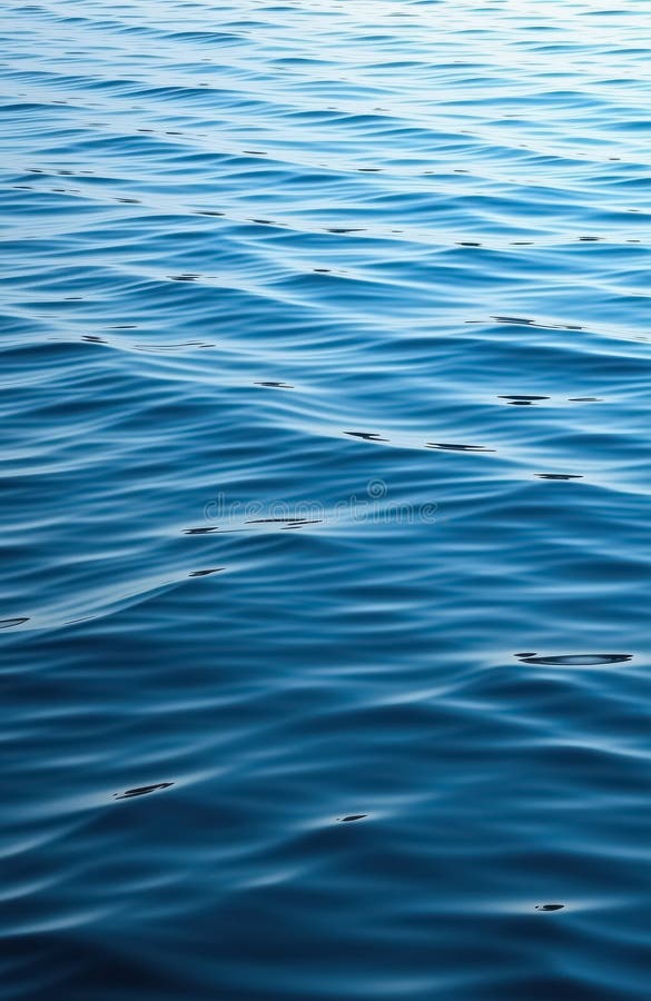 Calm Blue Ocean Waves Under Clear Sky. AI Generation Stock Photo ...