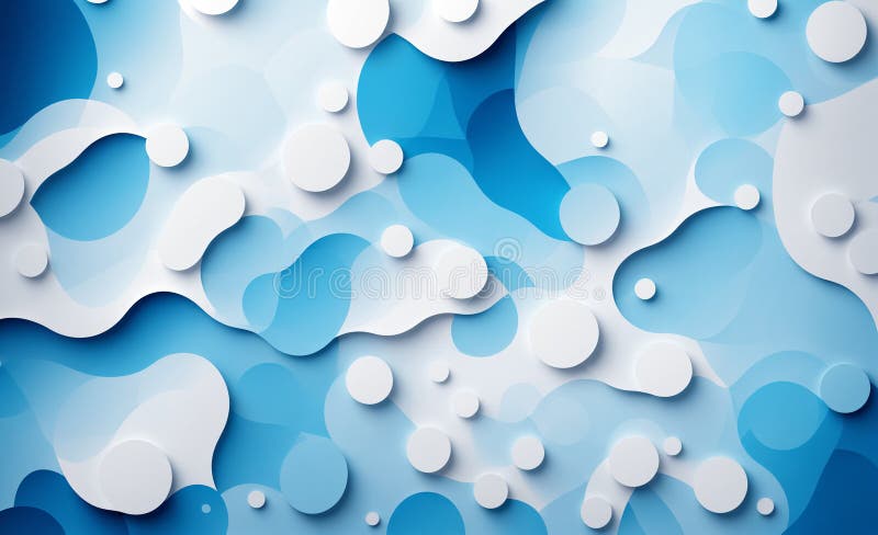 Calm Blue and White Abstract Winter Snow Background Stock Illustration ...