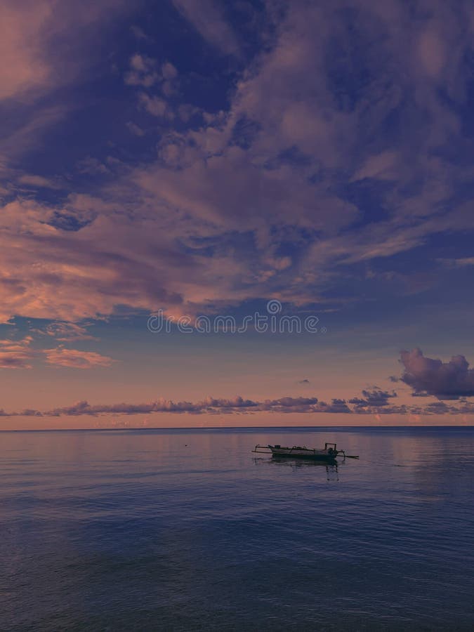 The Calm of the Boat at Dusk Stock Photo - Image of wind, boat: 263127518