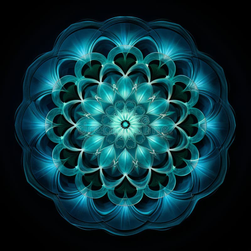 Calm in Chaos, a Mandala with Intertwining Patterns that Convey a Sense ...