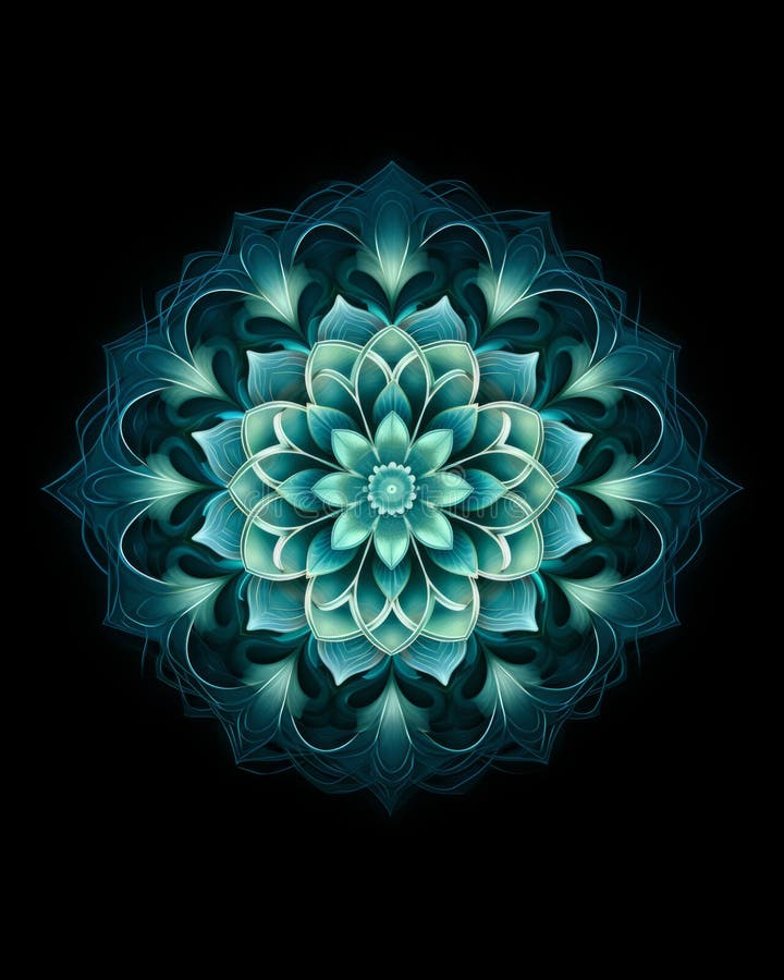 Calm in Chaos, a Mandala with Intertwining Patterns that Convey a Sense ...