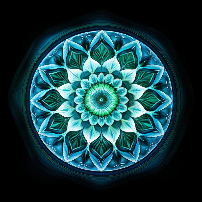 Calm in Chaos, a Mandala with Intertwining Patterns that Convey a Sense ...