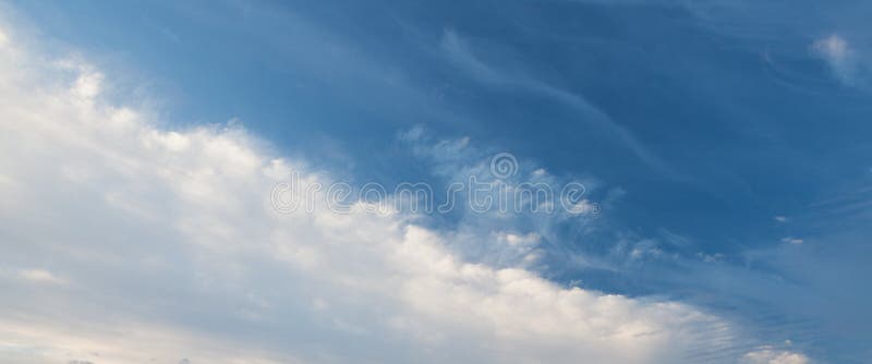 Calm Cloud Sky Scape at Dawn Background Stock Image - Image of cloud ...