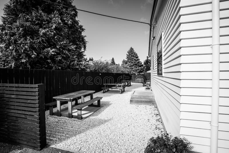Calm Corner Bench in the Cafe. Stock Photo - Image of relax, bench ...