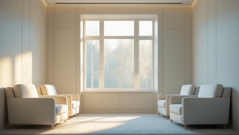 Calm Counseling Space in Soft Light Environment Stock Image - Image of ...