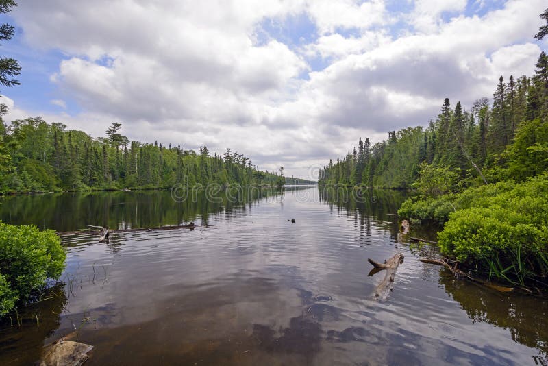 Calm Day on a Remote Lake stock image. Image of nature - 33330403