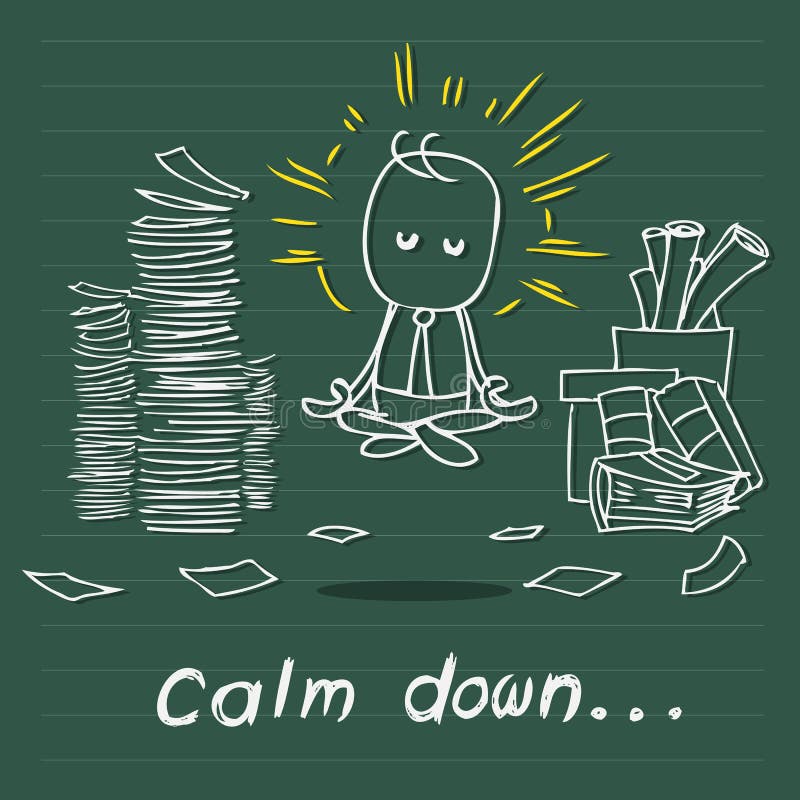 Calm down stock illustration. Illustration of icon, emotional - 58510155