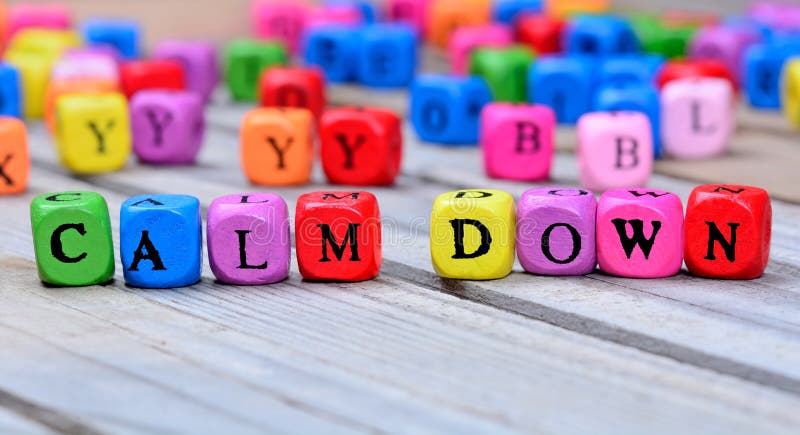 Calm Down Words Table Stock Photos - Free & Royalty-Free Stock Photos ...
