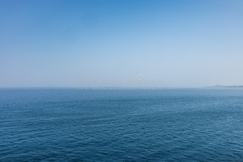 Calm Endless Sea Under the Blue Sky Stock Image - Image of seascape ...