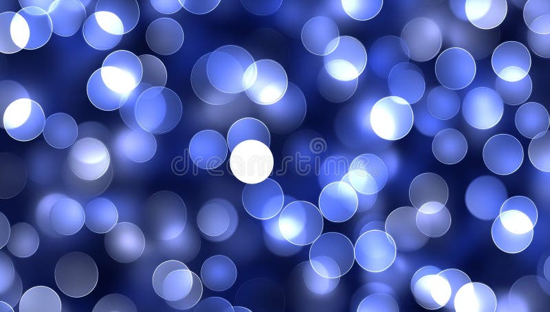 Calm Environment with Wide Angle Visual Effects in Sparkling Blue Bokeh ...