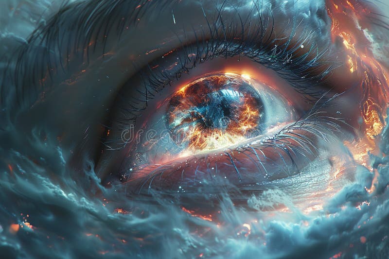 The calm eye of a storm stock image. Image of unwind - 310459461