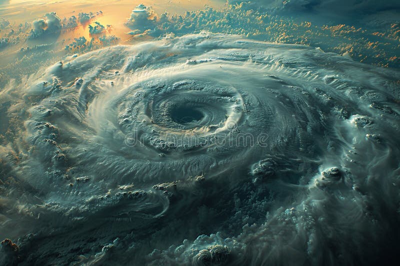 The calm eye of a storm stock image. Image of typhoon - 310484293