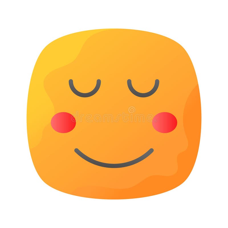 Calm Face Emoji Icon, Proud, Cool Expressions Vector Design Stock ...