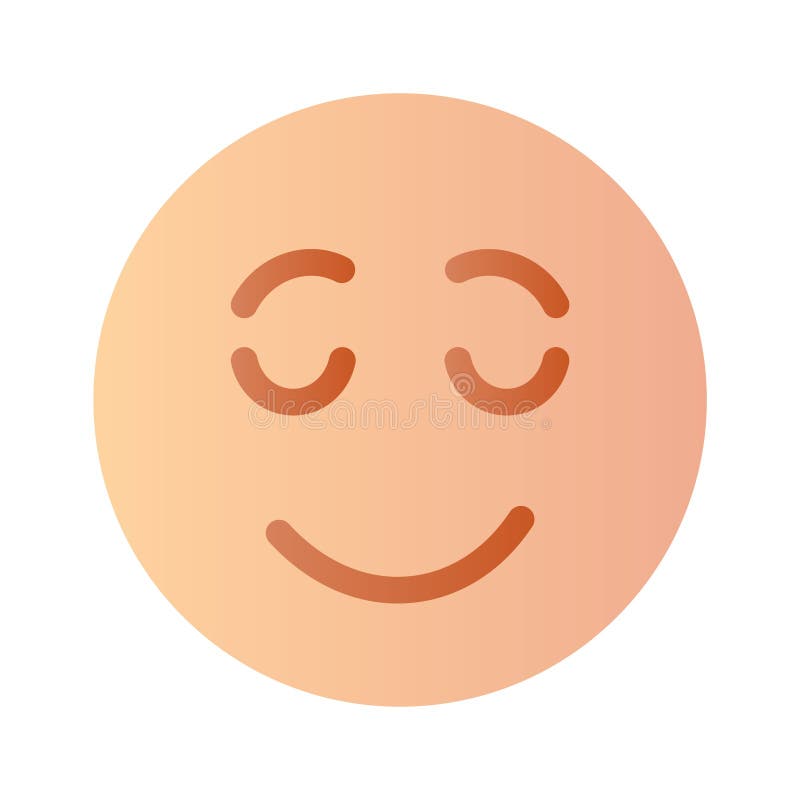 Calm Face Emoji Icon, Proud, Cool Expressions Vector Design Stock ...