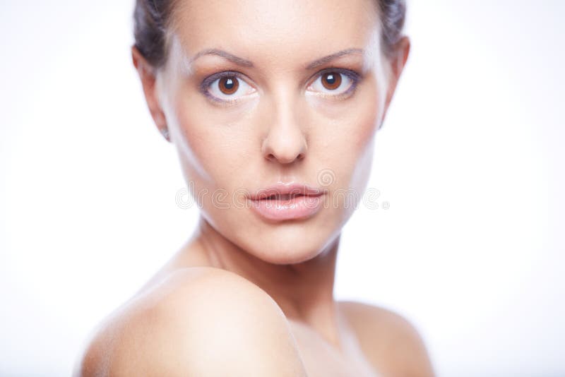 Calm female stock photo. Image of looking, facial, charm - 58244128