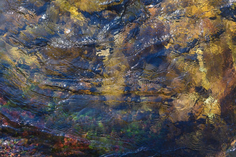 Calm Flowing Water in a Small River is Very Clean and Clear Stock Photo ...