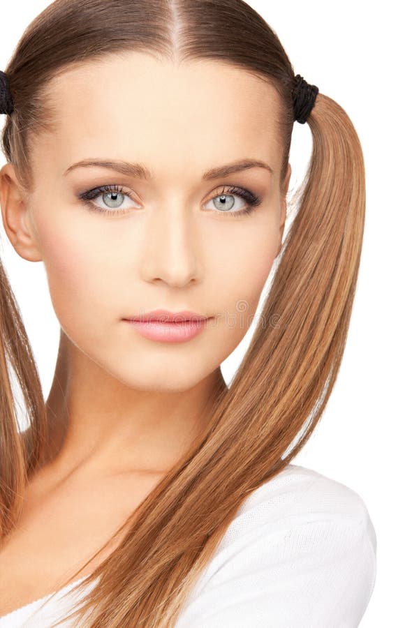 Calm and friendly woman stock image. Image of modern - 39973523