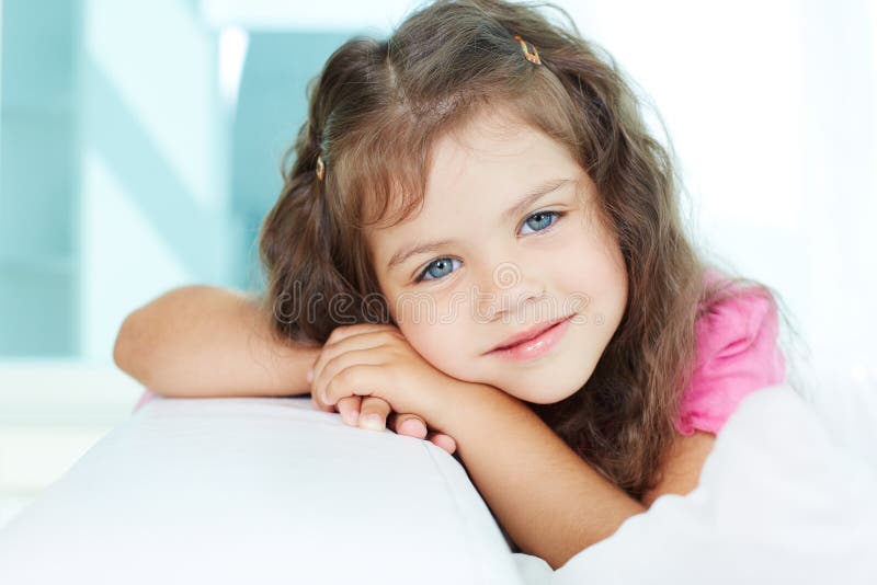 Calm girl stock image. Image of adorable, childhood, child - 29515487