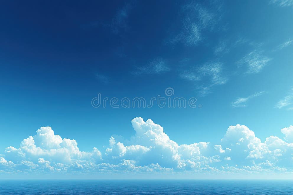 A Calm Gradient Transitioning from Light Blue To Soft White. Stock ...