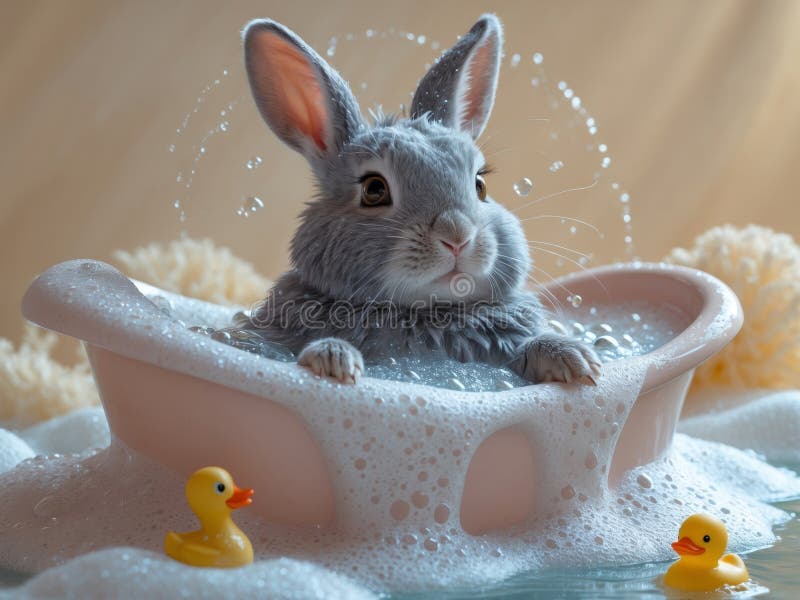 Calm Gray Dwarf Rabbit Stock Photos - Free & Royalty-Free Stock Photos ...