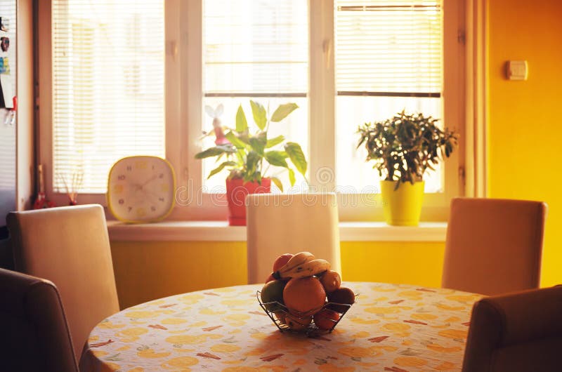 Calm Kitchen Scene stock image. Image of family, equipment - 140409429