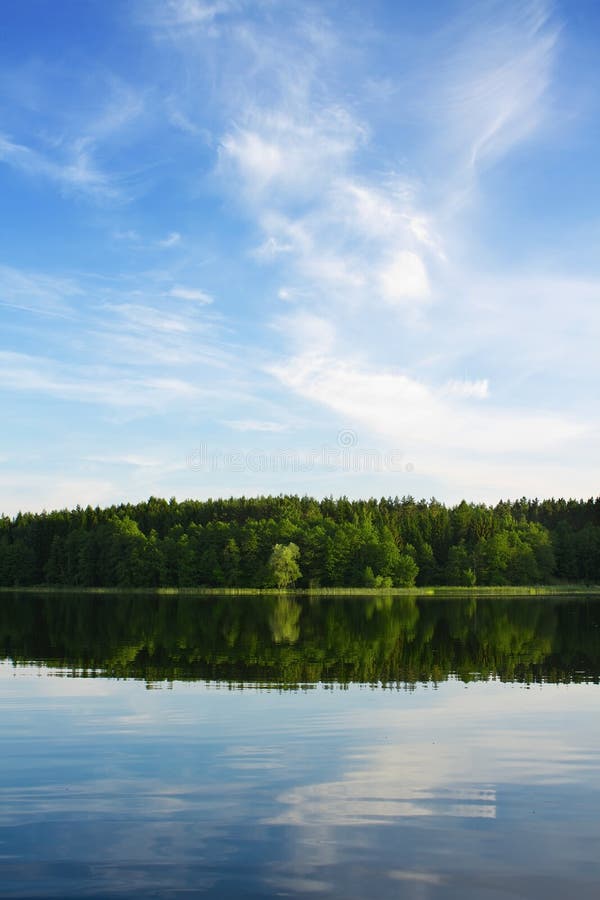 Calm lake stock image. Image of peaceful, blue, lakeside - 20137881