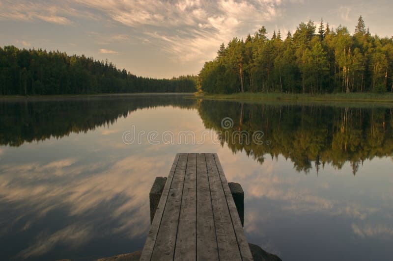 Calm lake stock image. Image of tranquil, relaxation, horizontal - 2344007