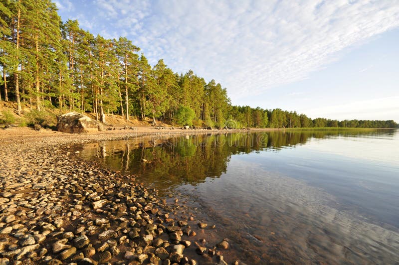Calm lake reflection stock image. Image of nature, sweden - 32618309