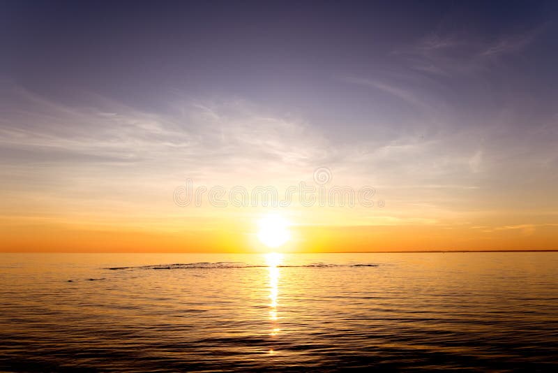 Calm Lake Surface and Sunset Stock Image - Image of environment, summer ...