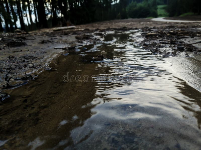 Calm low flowing water stock photo. Image of arid, climate - 189542374
