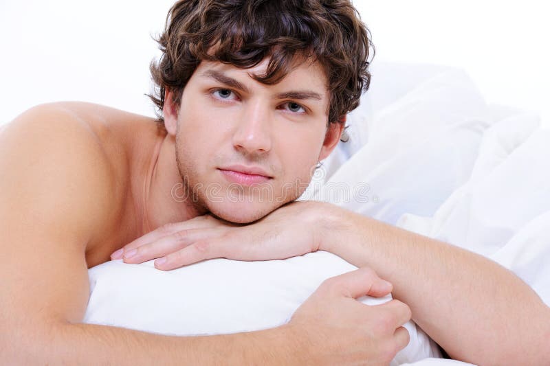 Calm Man with a Handsome Face Stock Image - Image of bright, male: 11668177