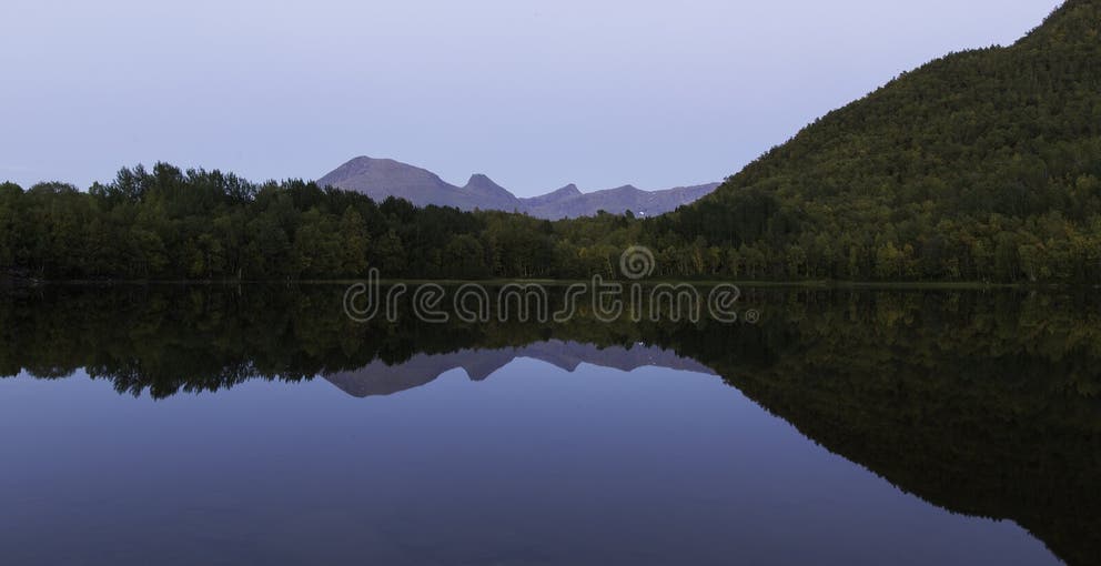 Calm mirror lake stock image. Image of lake, nightsky - 61321485