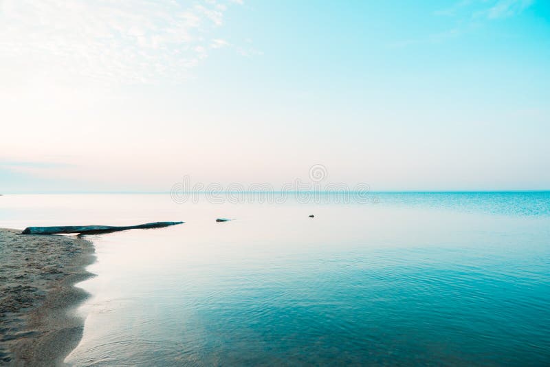 Calm morning sea surface stock photo. Image of calm - 191574674