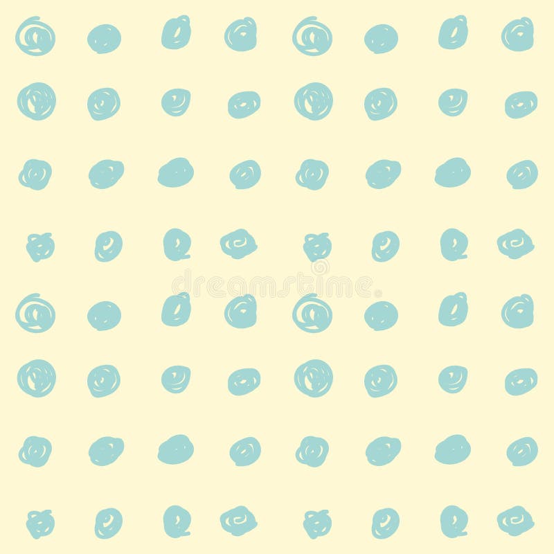Calm, Neutral Vector Seamless Pattern with Light Blue Brush Painted ...