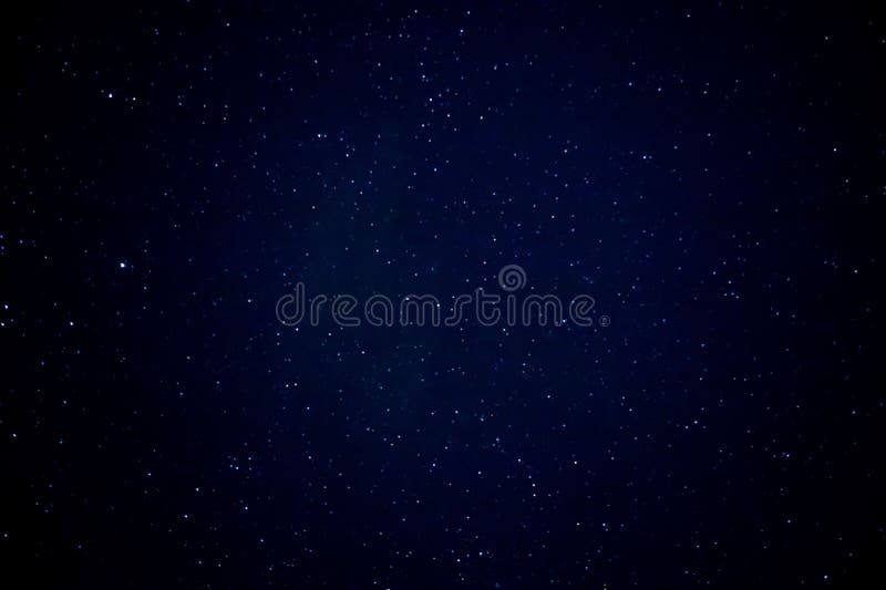 Calm Night Sky Dotted with White Stars Stock Photo - Image of ...