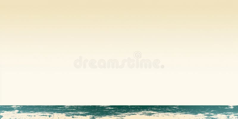 Calm Ocean Coastal Scene Minimalist Beach Background Stock Illustration ...