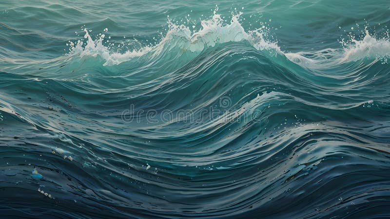 A Calm Ocean-inspired Fluid Texture with Gentle Wave Patterns Stock ...
