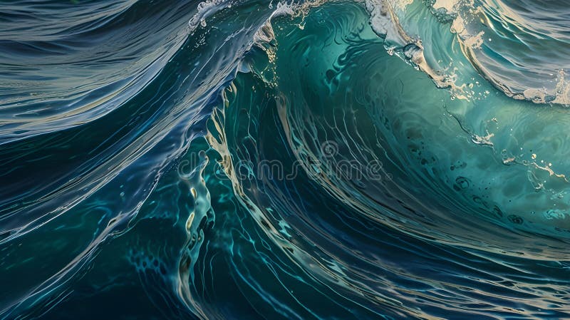 A Calm Ocean-inspired Fluid Texture with Gentle Wave Patterns Stock ...