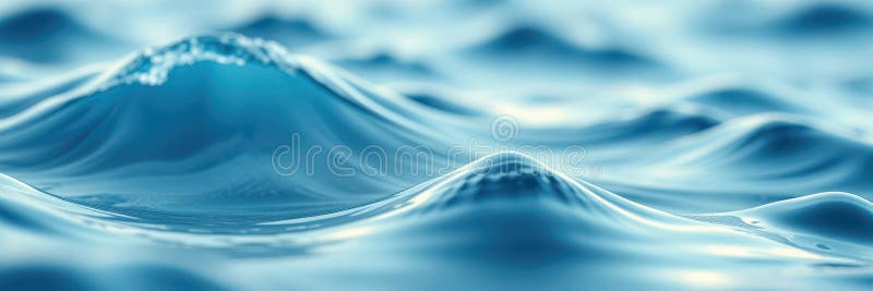 Calm Ocean Waves Gently Rolling Under Bright Sunlight Capturing the ...
