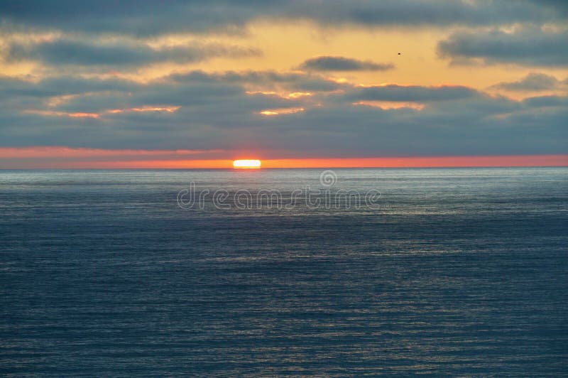 Calm Ocean Waves at Sunset stock image. Image of shore - 267955335
