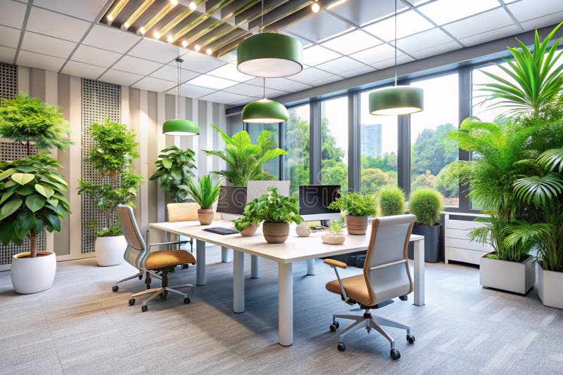 Calmofficewithplants Stock Illustrations – 2 Calmofficewithplants Stock ...