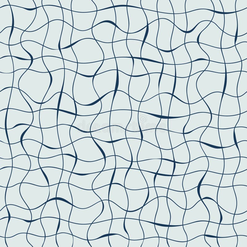 Calm Navy Blue Seamless Pattern with Wavy Horizontal Lines Stock Vector ...