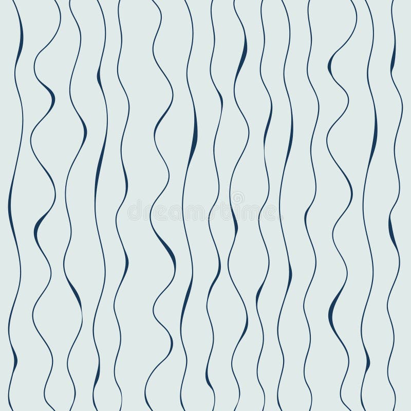 Calm Pastel Blue Seamless Pattern with Wavy Vertical Lines Stock Vector ...