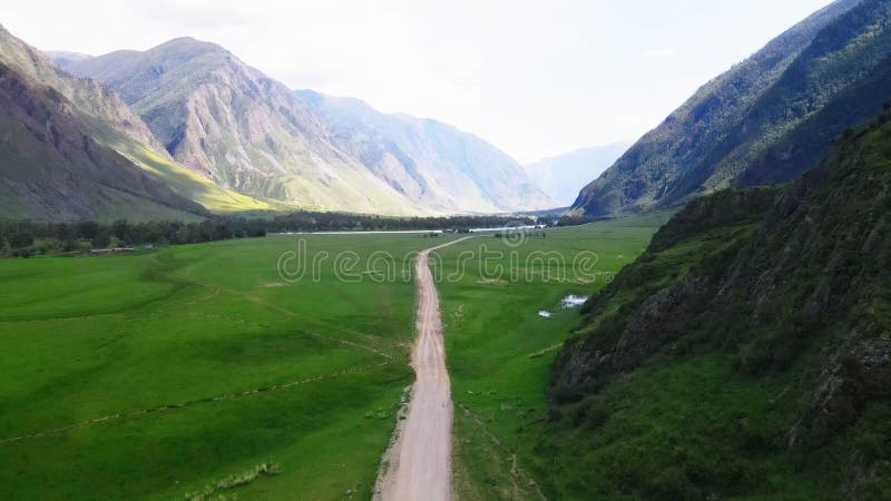 Calm and Peaceful Mountine View. Drone Footage. Stock Photo - Image of ...