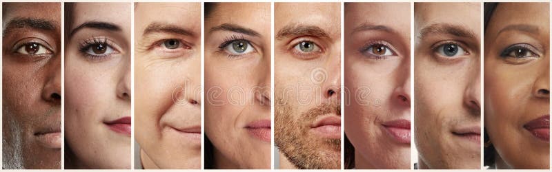 Calm people faces stock image. Image of portrait, background - 142519013