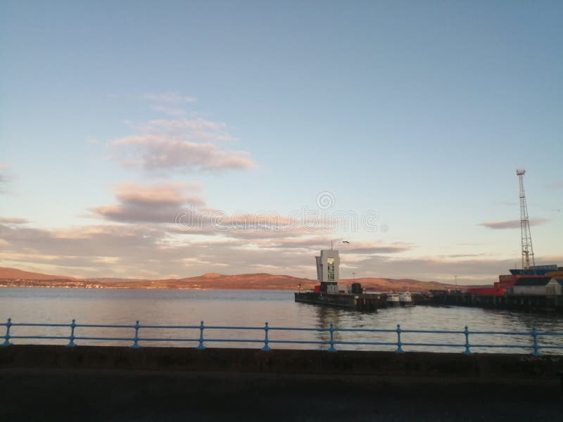 Calm River Clyde Nice Clouds Scenic View Stock Photo - Image of ocean ...