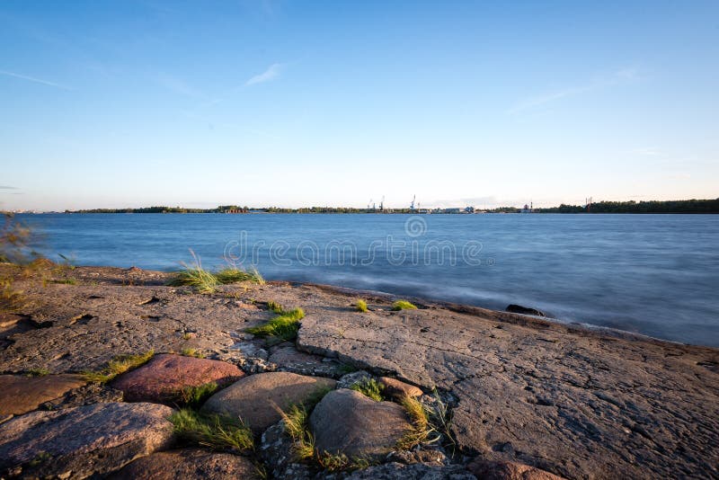 Calm river at countryside stock image. Image of outdoor - 82895419